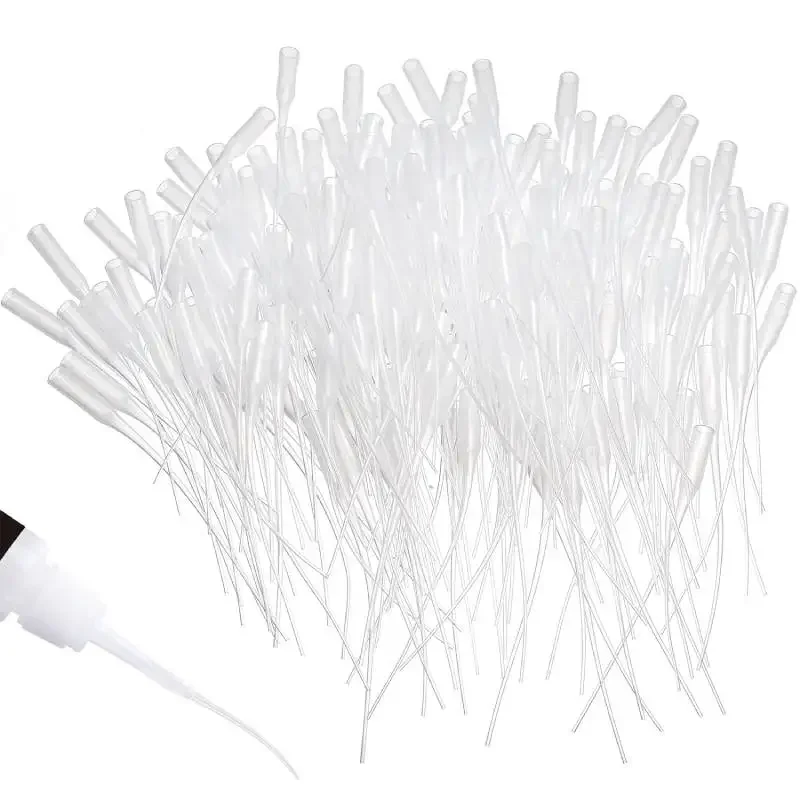 100pcs Glue Tips CA Glue Extender Tips Bottle Precision Applicator for ...