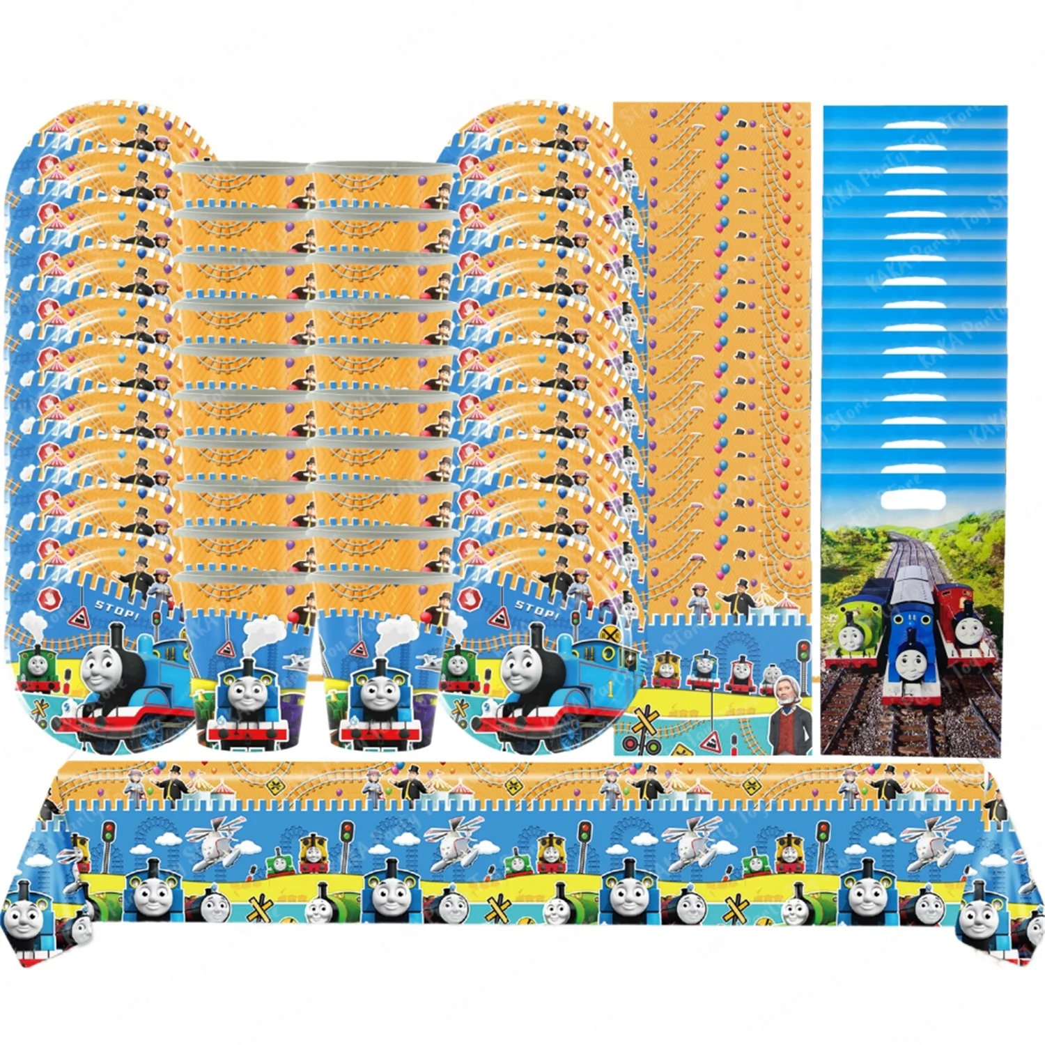 81Pcs-Set-Thomas-Birthday-Party-Supplies-Decorations-The-Train-Theme ...