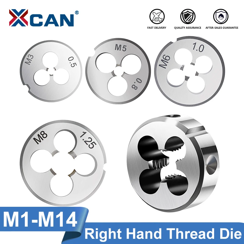 XCAN-Thread-Die-Right-Hand-Metric-Round-Die-Alloy-Steel-Threading-Die ...