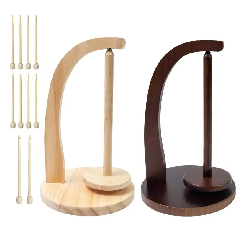 Magnetic-Pendulum-Yarn-Holder-Wooden-Yarn-Dispenser-Spinning-Knitting ...