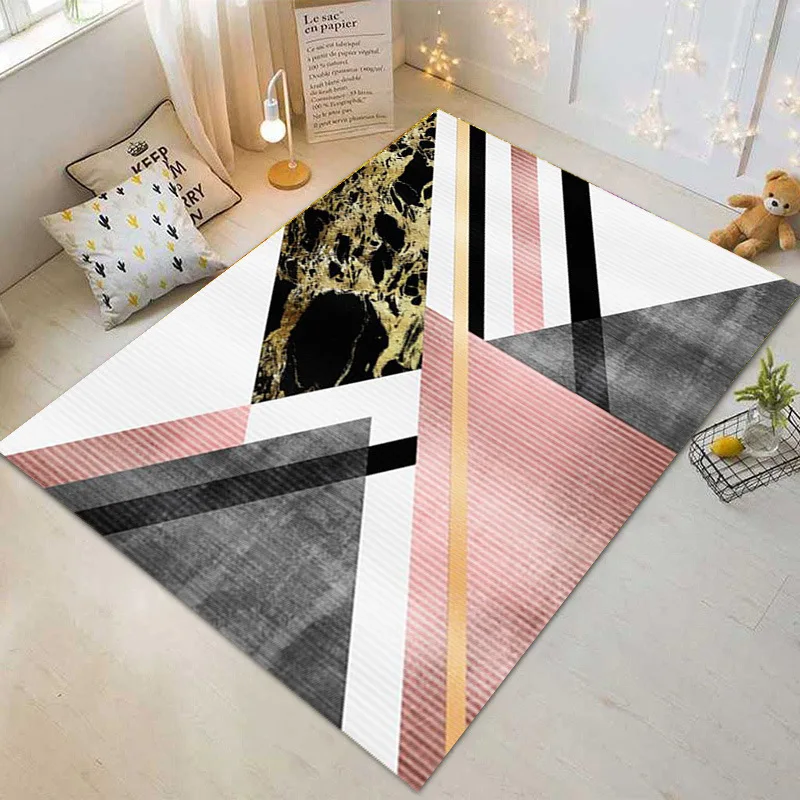 Modern Luxury Marble Geometric Carpets For Home Living Room Bedroom ...