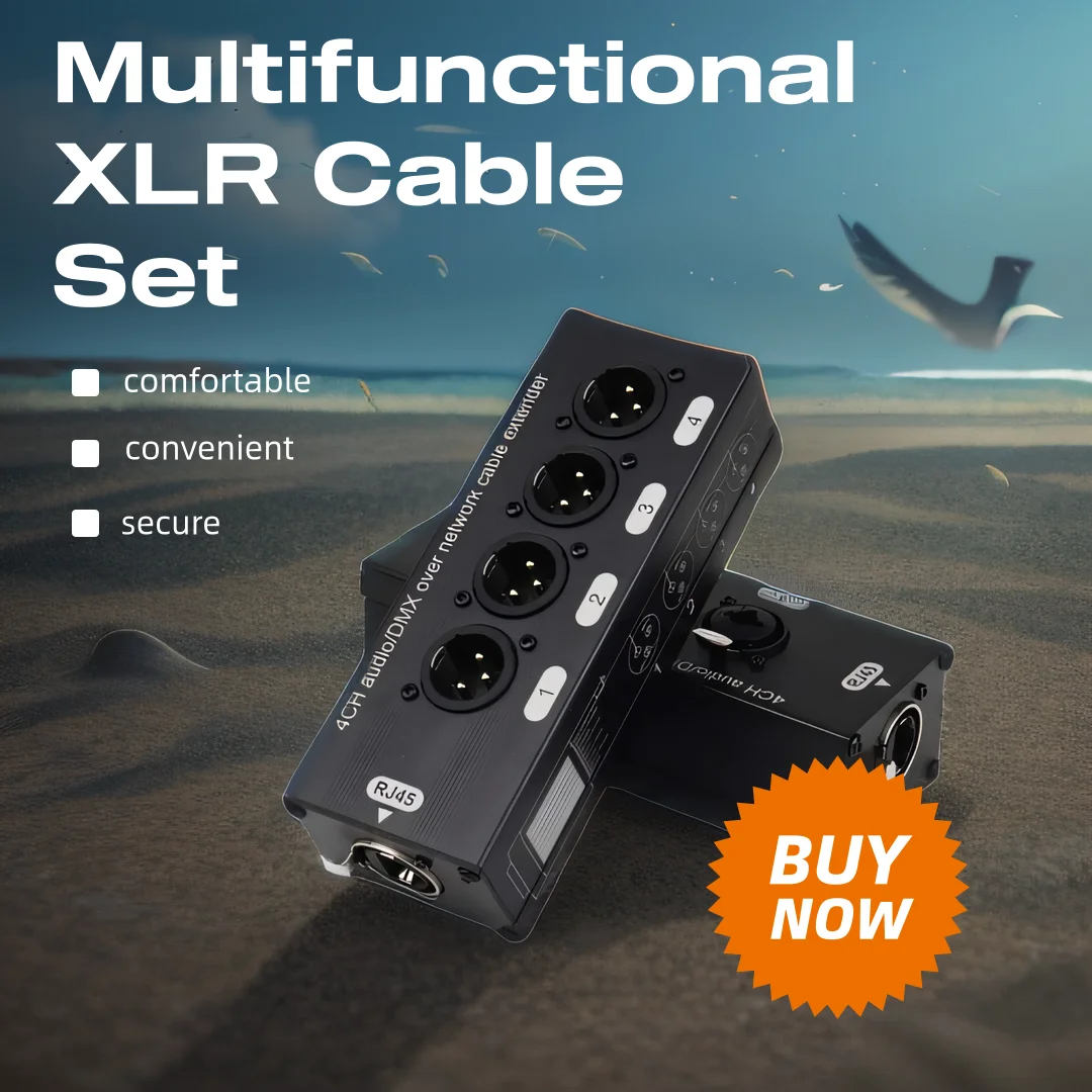 1Pair-4-Channel-3-Pin-Multi-Network-XLR-Cable-for-Stage-Sound-Lighting ...