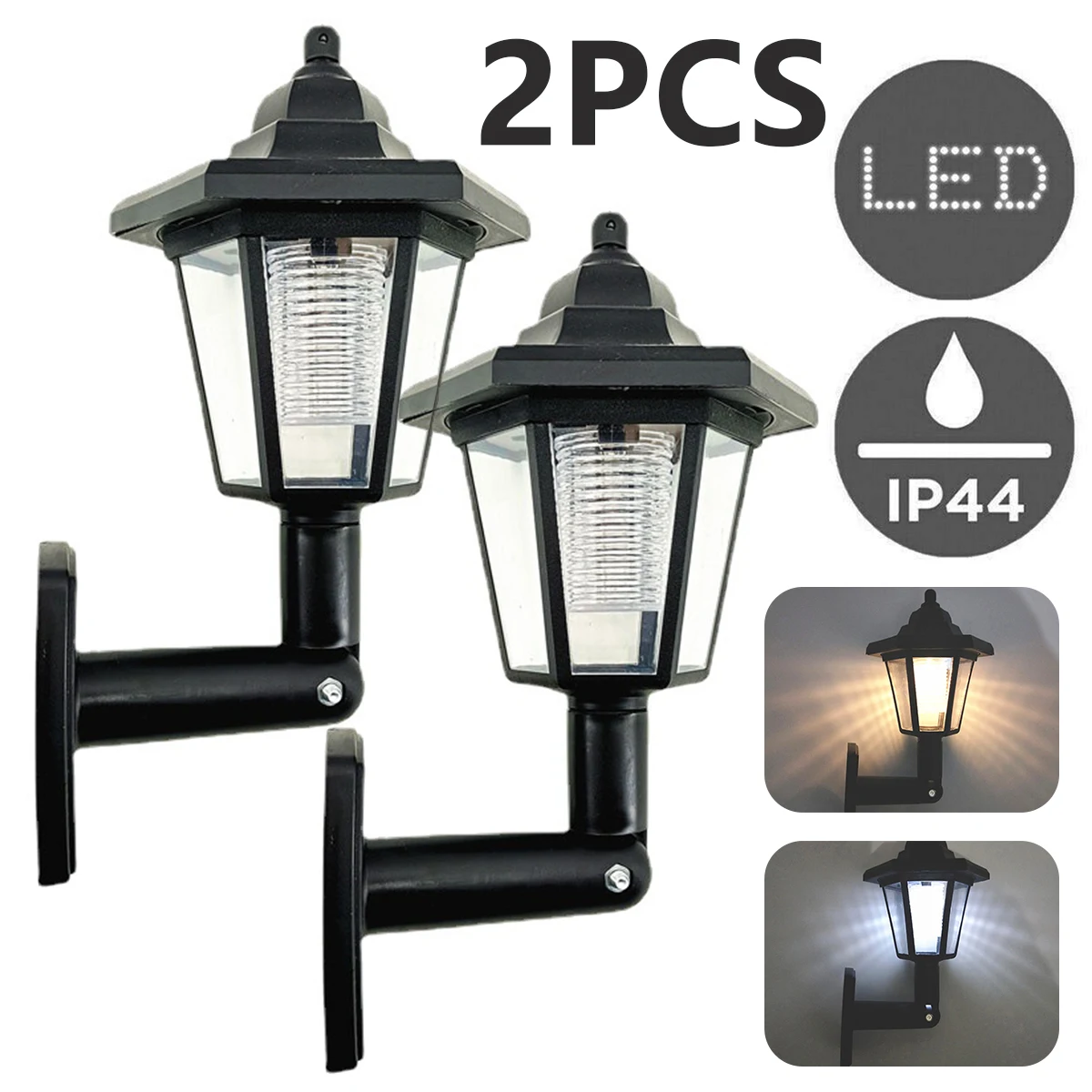 2Pcs-Solar-Outdoor-Light-Garden-Sunlight-Wall-Lamp-Home-Villa-Balcony ...