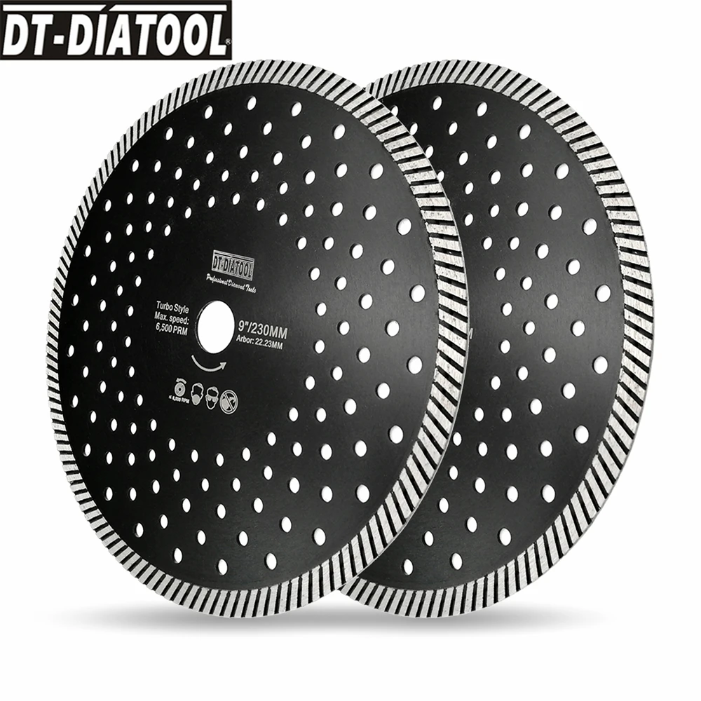 DT-DIATOOL-Diamond-Narrow-Turbo-Saw-Blade-Multi-Holes-Cutting-Disc ...