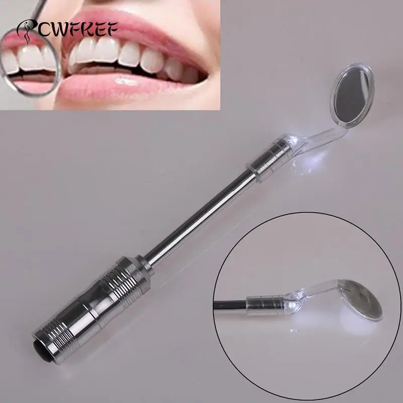 Dentist Mouth Mirror With LED Light Bright Durable Dental Teeth ...