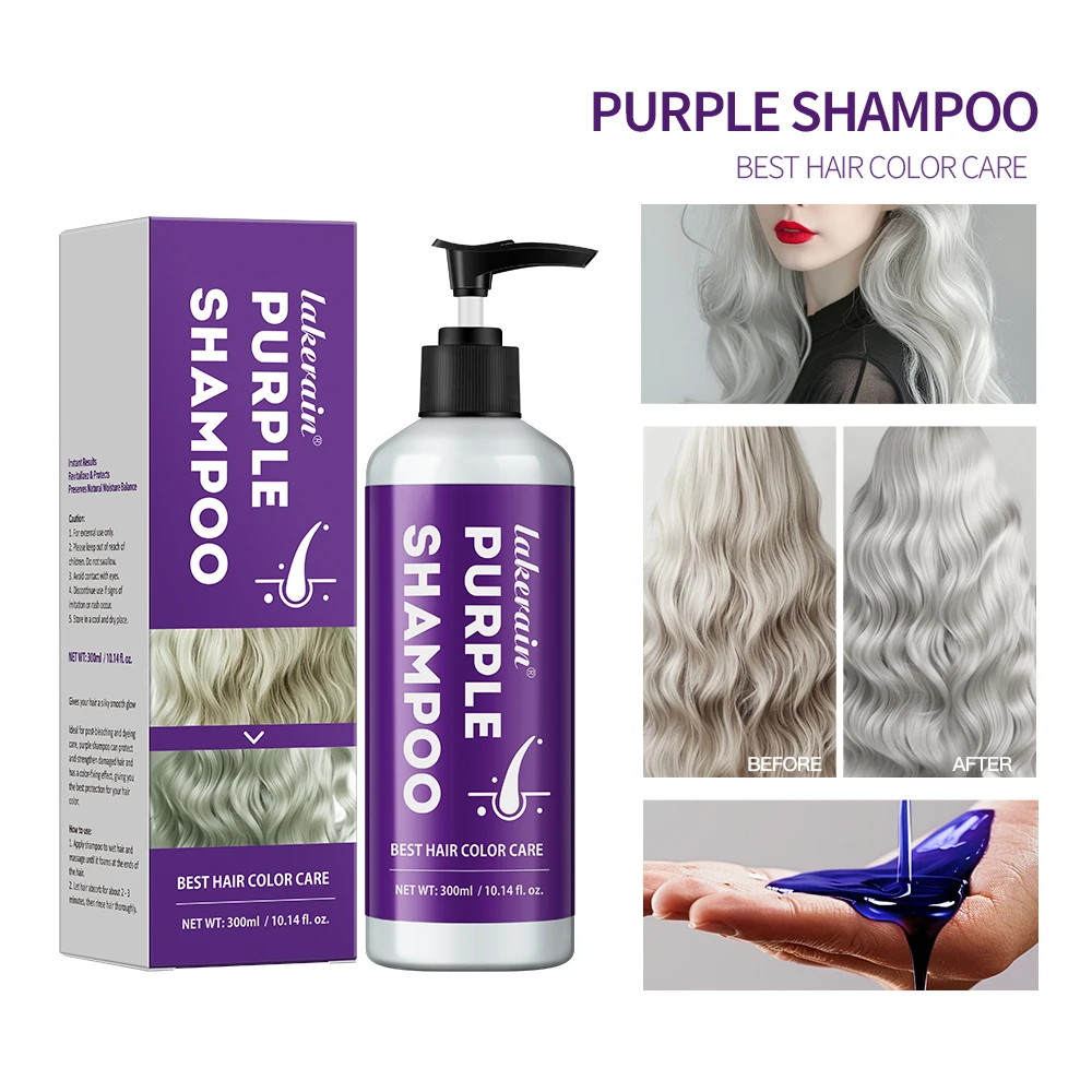 300ml-Shampoo-Lock-Color-Purple-Shampoo-Blonde-Hair-Bleaching-Yellow ...
