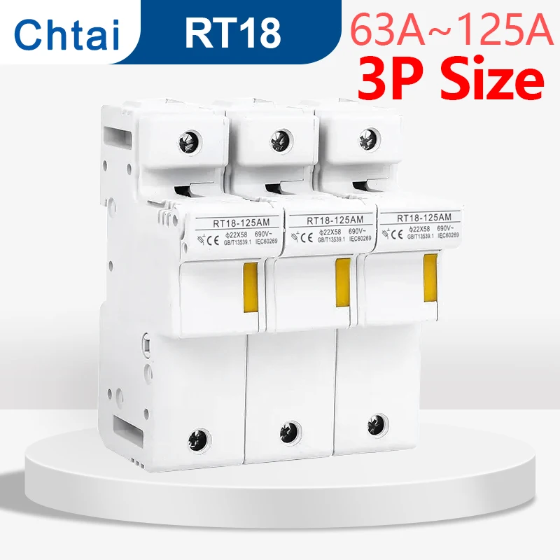 Portafusibles-de-montaje-en-Riel-Din-Base-de-1-polo-para-20x58mm-tama-o ...