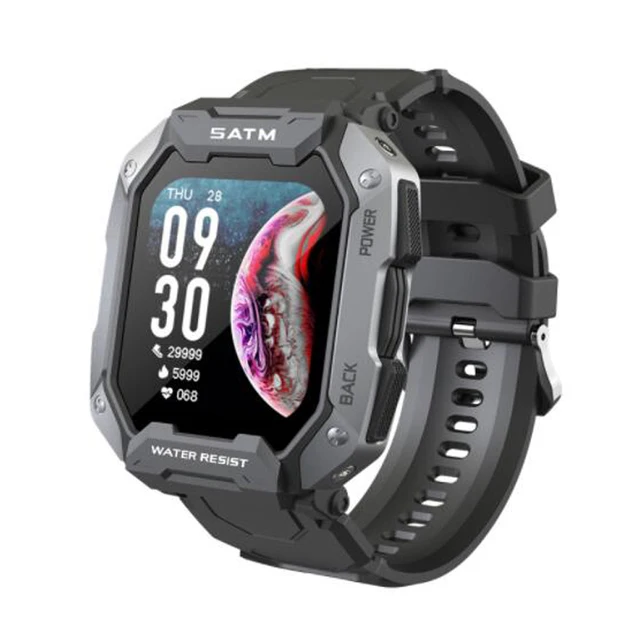 for Ulefone Power Armor 14 Pro X11 Pro Smart Watch Men Carbon Black ...