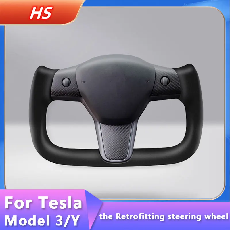 For Tesla Model 3 Model Y Car Steering Wheel Sports Modification ...