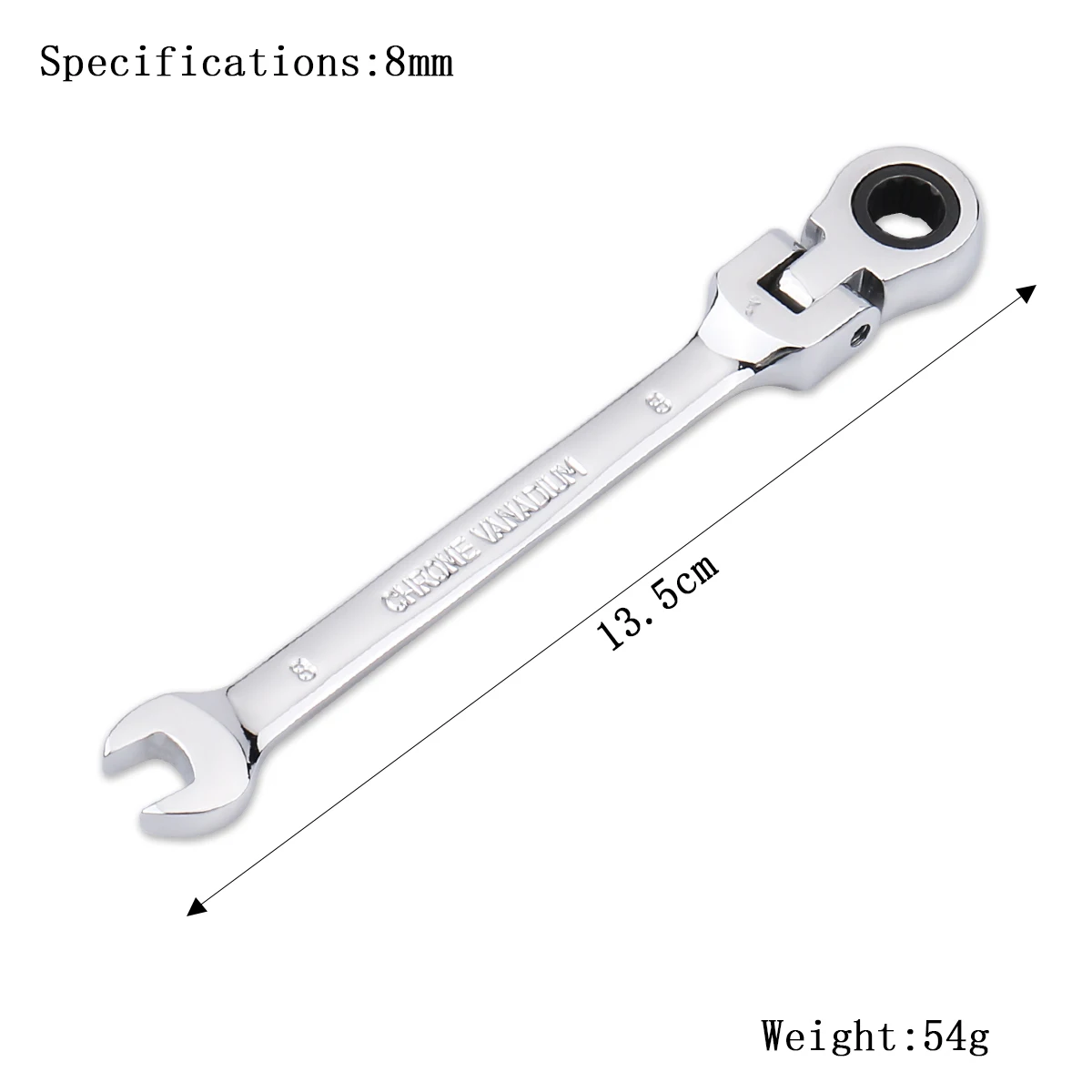 8mm Ratchet Wrench of Keys Spanner Set Hand Tool 72-Tooth Ratcheting ...