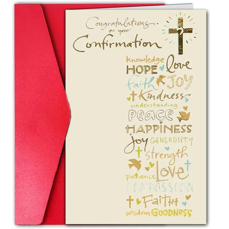 1-pc-Religious-Confirmation-Greeting-Card-Creative-cards-with-envelopes ...