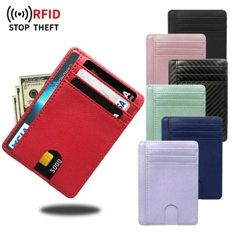 8-Slot-Slim-RFID-Blocking-Leather-Wallet-Credit-ID-Card-Holder-Purse ...