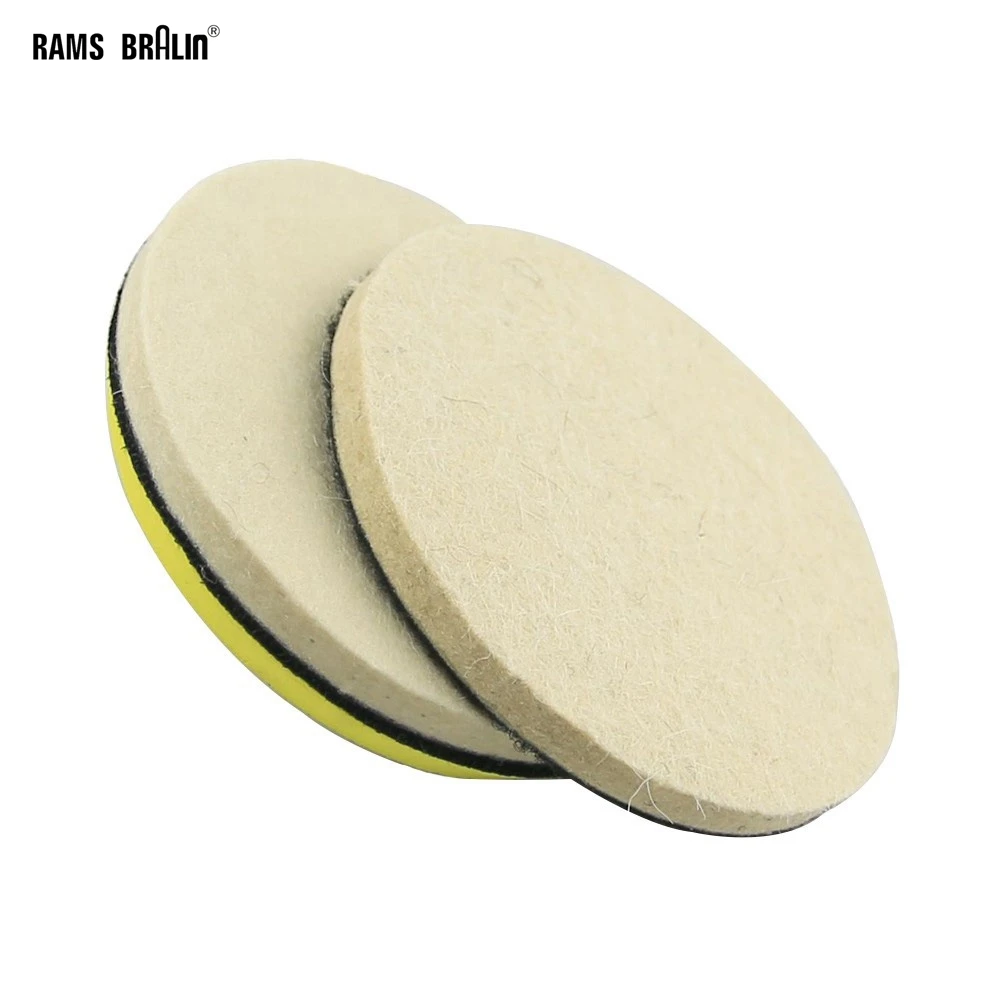 6-pieces-5-in-125mm-Coarse-Fine-Wool-Felt-Sanding-Disc-1-piece-M14 ...