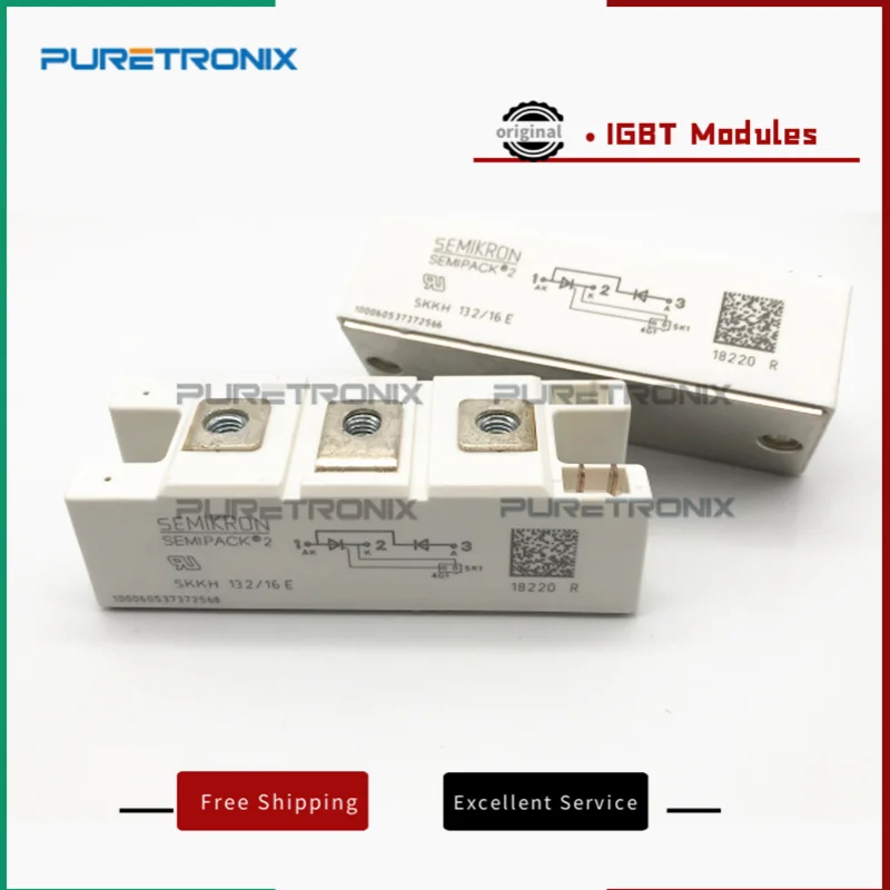 SKKH132/16E Thyristor Diode Modules SKKH13216E IGBT SKKH132/16 E MODULE SKKH 132/16E SK KH132 ...