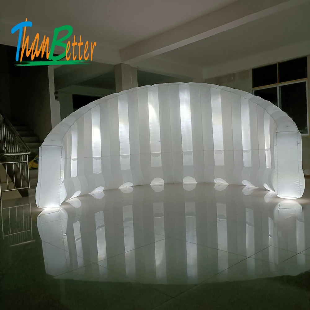 inflatable curved wall for photobooth / inflatable led curved wall for ...