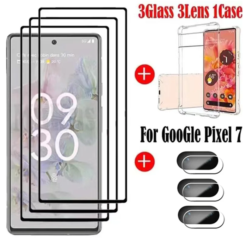 Full Glue Tempered Glass For Google Pixel 7 Screen Protector Glass For ...