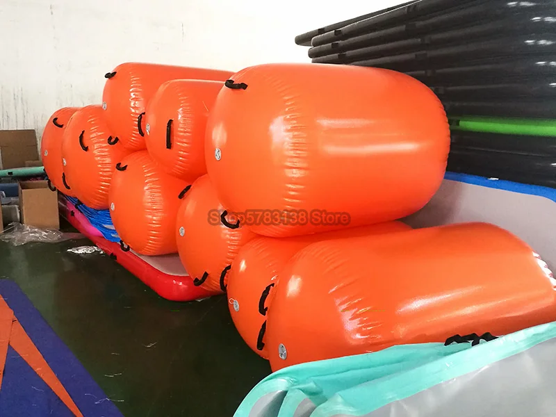 Home-Use-Yoga-Gymnastics-Cylinder-Inflatable-Air-Barrel-100-60cm-Air ...