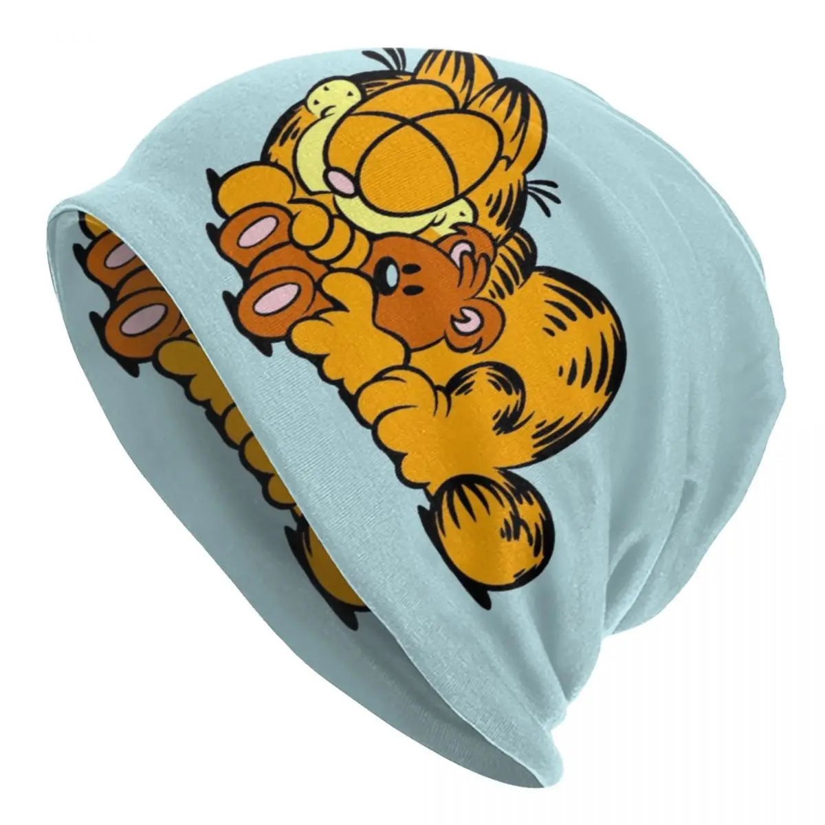 Garfields And Pooky Sleeping Skullies Beanies Caps Hip Hop Winter Warm ...