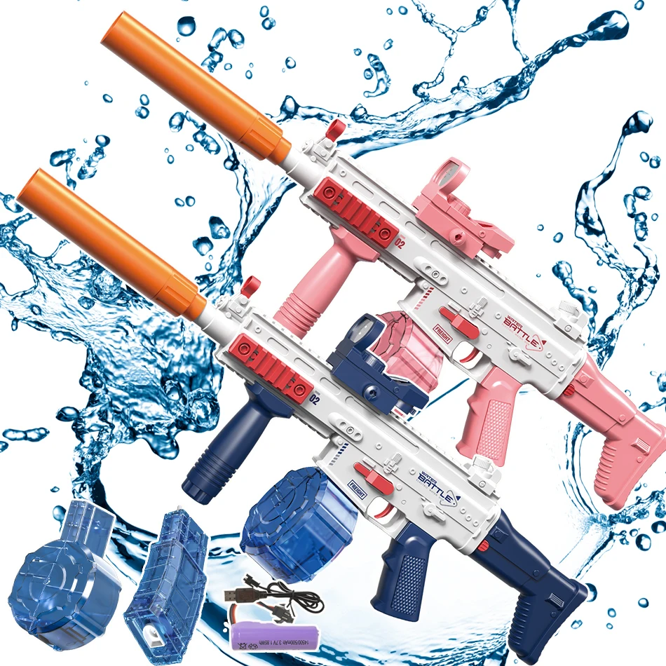 SCAR-Electric-Automatic-Submachine-M416-Water-Gun-Summer-Outdoor-Beach ...
