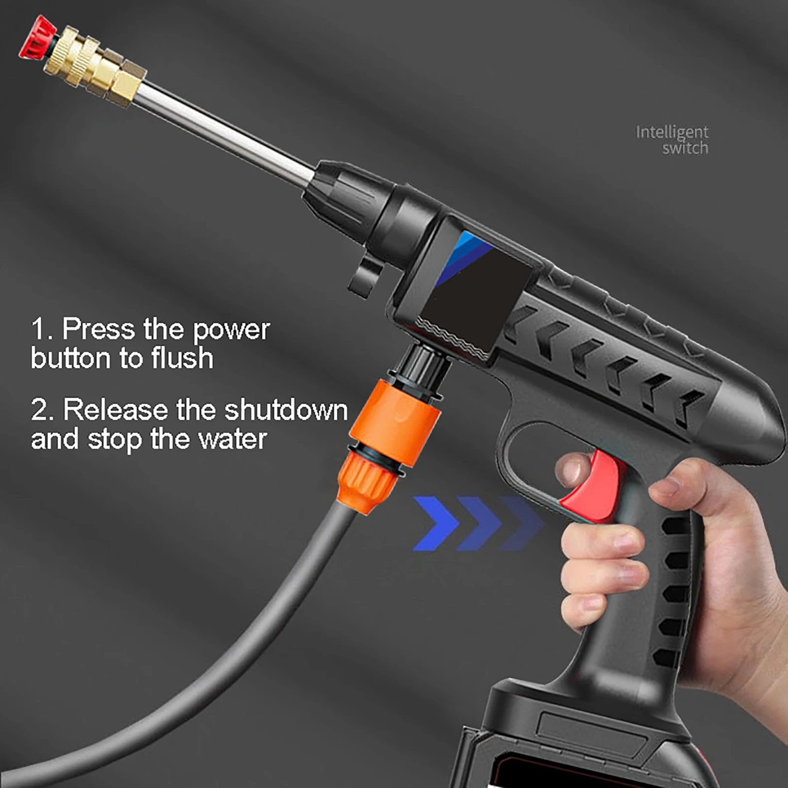 30Bar-Water-Pipe-Wireless-High-Pressure-Car-Washer-Water-Gun-Spray-With ...