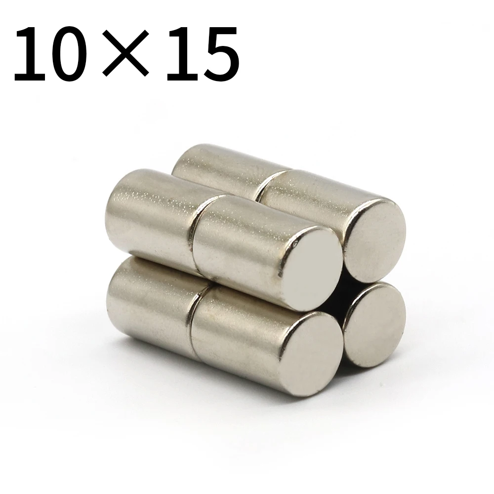 2/5/10/20/50 Pcs 10x15 Round NdFeB Neodymium Magnet N35 10mm x 15mm ...