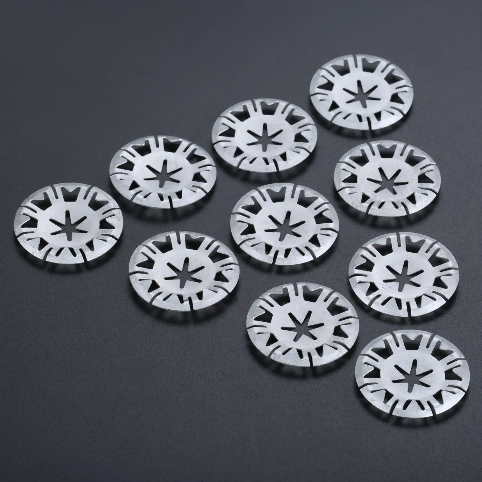 10Pcs 31mm Clamping Washers Exhuast Heat Shield Clips Nut Insulation ...