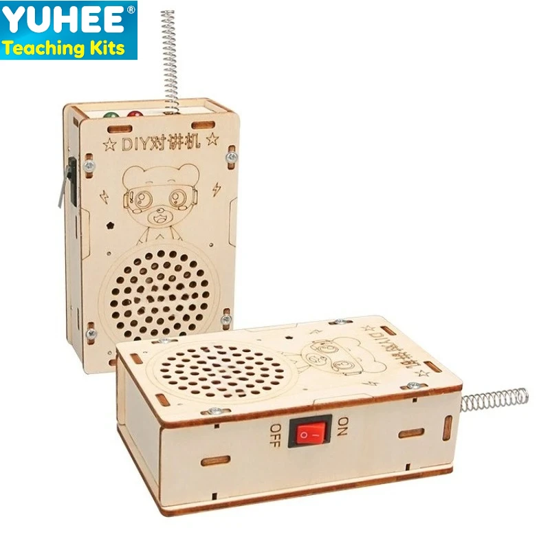 DIY Wooden Walkie-Talkie Kit for Kids – 200m Wireless Intercom Science ...