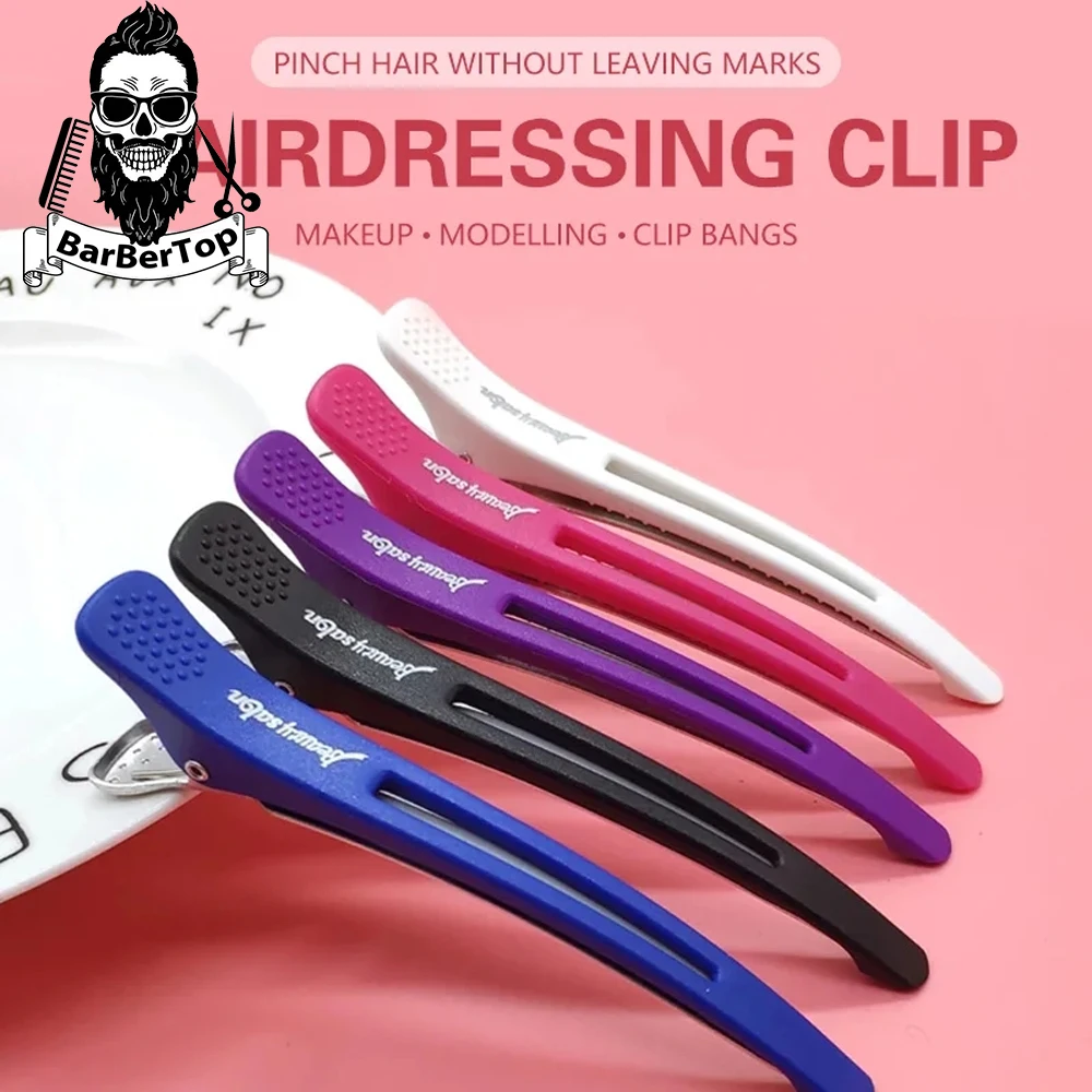 6pcs Hairdressing Hairpin Barber Haircut Clamp Claw Professional ...
