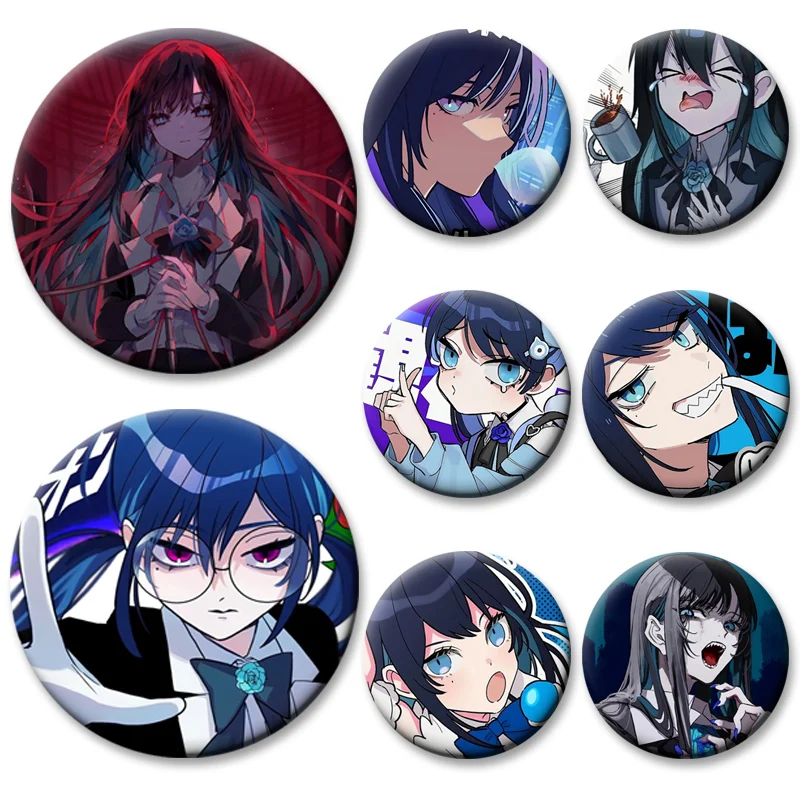 Creative Cartoon Badge Ado Kyogen X Uta Enamel Pins I Love Ado Vintage ...