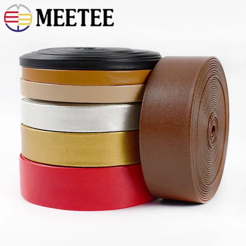 Meetee 5Meters 5-30mm PU Leather Cord Bag Decoration Leather Rope For ...