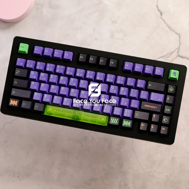 150 Keys Mecha Keycap EVA NO.1 Keycap Japanese Anime DYE-SUB Cherry ...