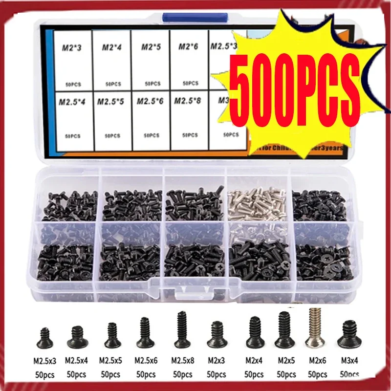 500PCS-M2-M2-5-M3-Screw-Set-Laptop-Screw-Kit-for-Repair-Computer ...