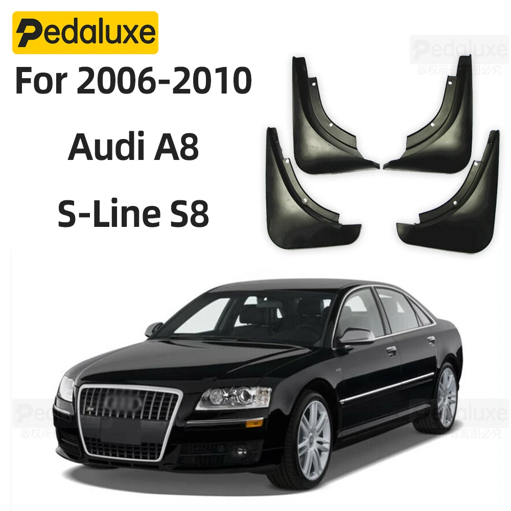 Genuine New Set Splash Guards Mud Flaps Guards For 2006 2010 Audi A8 S ...