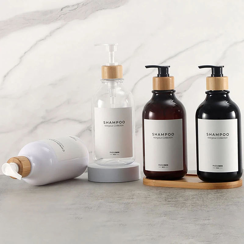 500ml-Soap-Dispenser-Bathroom-Body-Wash-Shampoo-Bottle-Press-Type ...