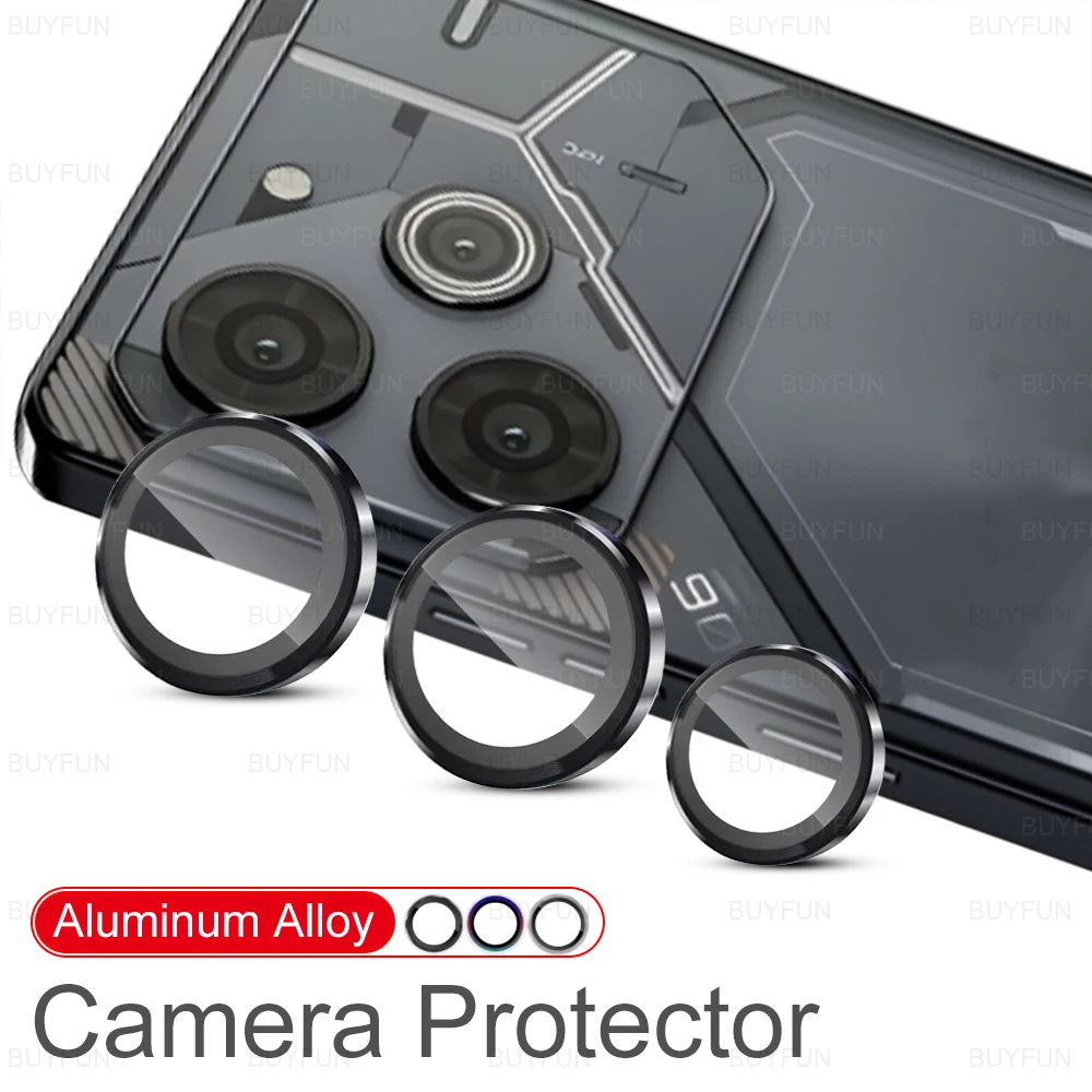 For-Tecno-Pova-6-Pro-Case-Aluminium-Alloy-Tempered-Glass-Camera ...