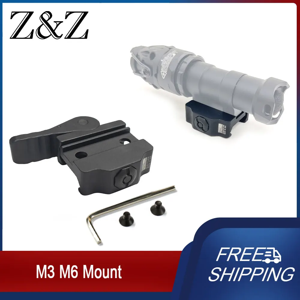 Tactical-Flashlight-M600-M300-Quick-Releasel-metal-Mount-Scout-Light ...
