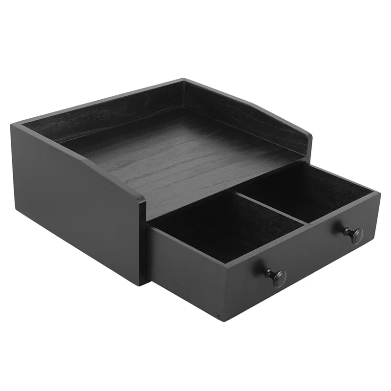 【RECOMMEND】Coffee Machine Base Drawer Wood Coffee Capsule Storage Stand ...