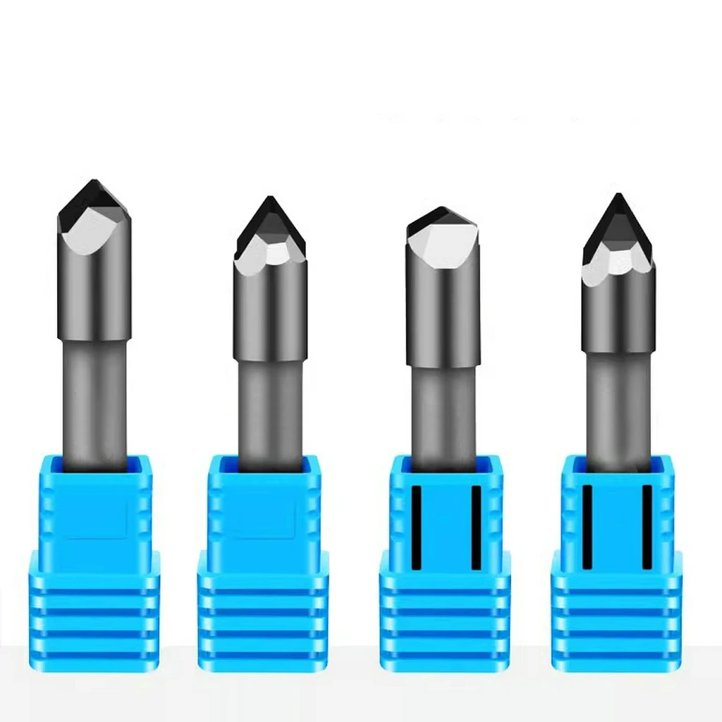 3PC PCD Diamond Carving Knife CNC Router Bit Set End Milling Cutter ...