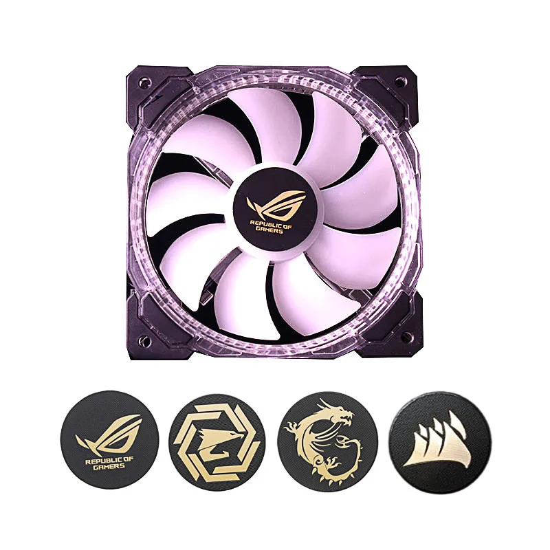 PC-Case-Fan-Stickers-LOGO-PCB-Gilded-12cn-Fan-Sticker-For-ROG-Gigabyte ...