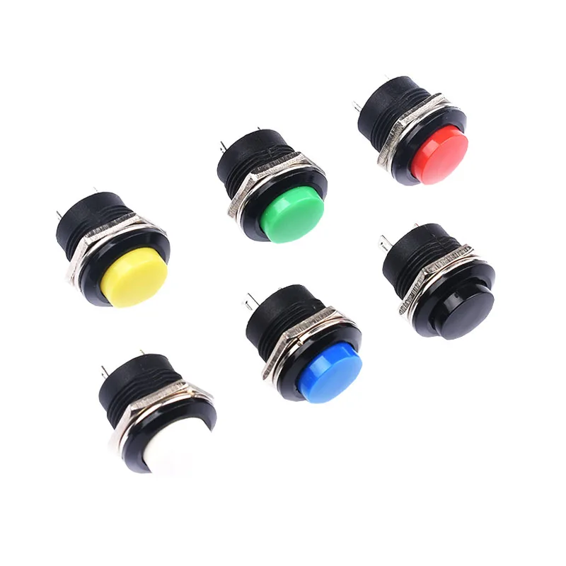10pcs-Momentary-Push-Button-Switch-16mm-Momentary-6A-125VAC-3A-250VAC ...