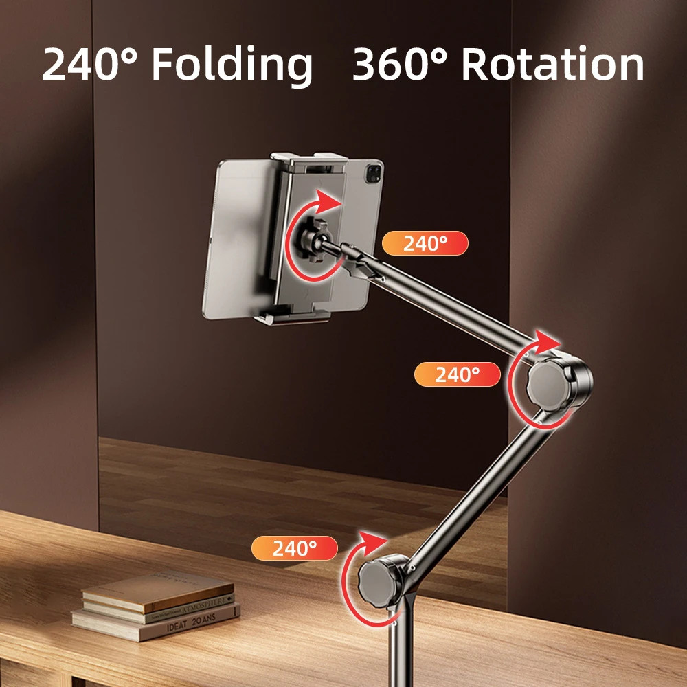 Tablet Holder for Bed Desk IPad Stand with Flexible Metal Arm Rods ...