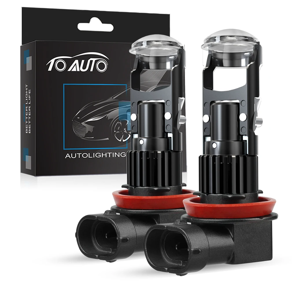2pcs-H11-H7-Bi-Led-Projector-Left-Hand-Car-Headlight-Bulbs-Wireless-LED ...