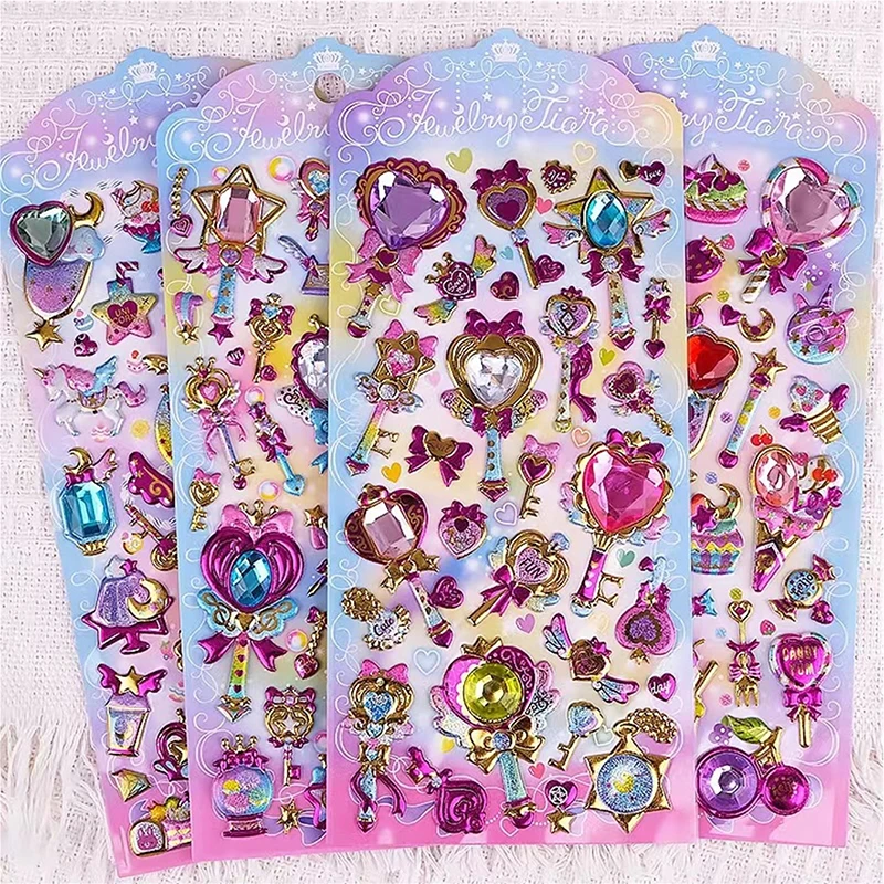 3D-Gem-Fun-Stickers-Creative-DIY-Diary-Decorative-Self-Adhesive ...