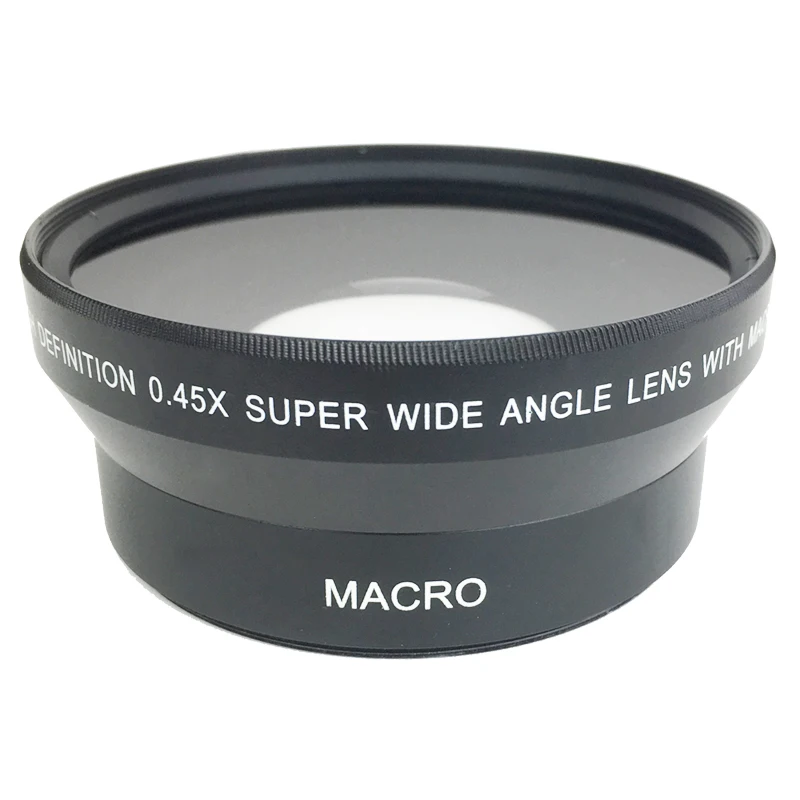 Professional 0.45x Wide Angle Lens with Macro Lens for Canon Nikon Sony ...