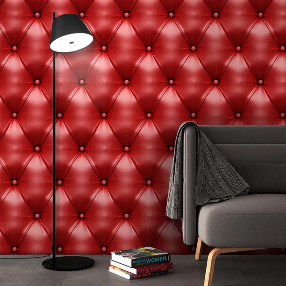 Red And Black Leather Wallpapee