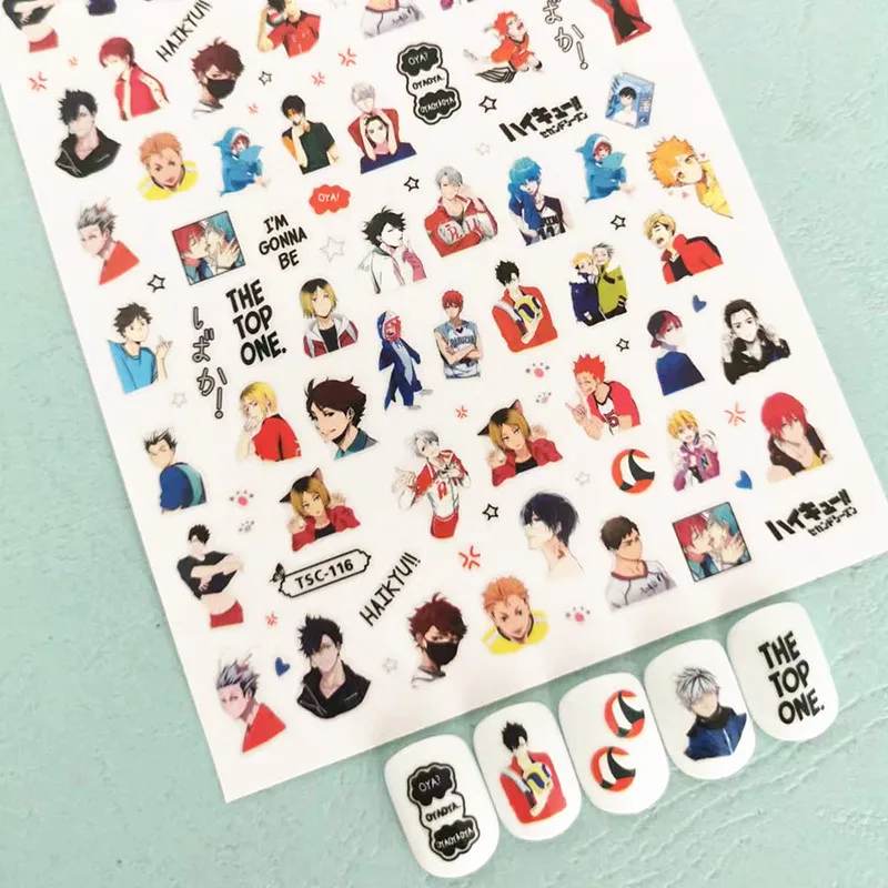 Anime-Haikyuu-Design-3D-Decal-Slider-DIY-Decorations-Tools-Self ...
