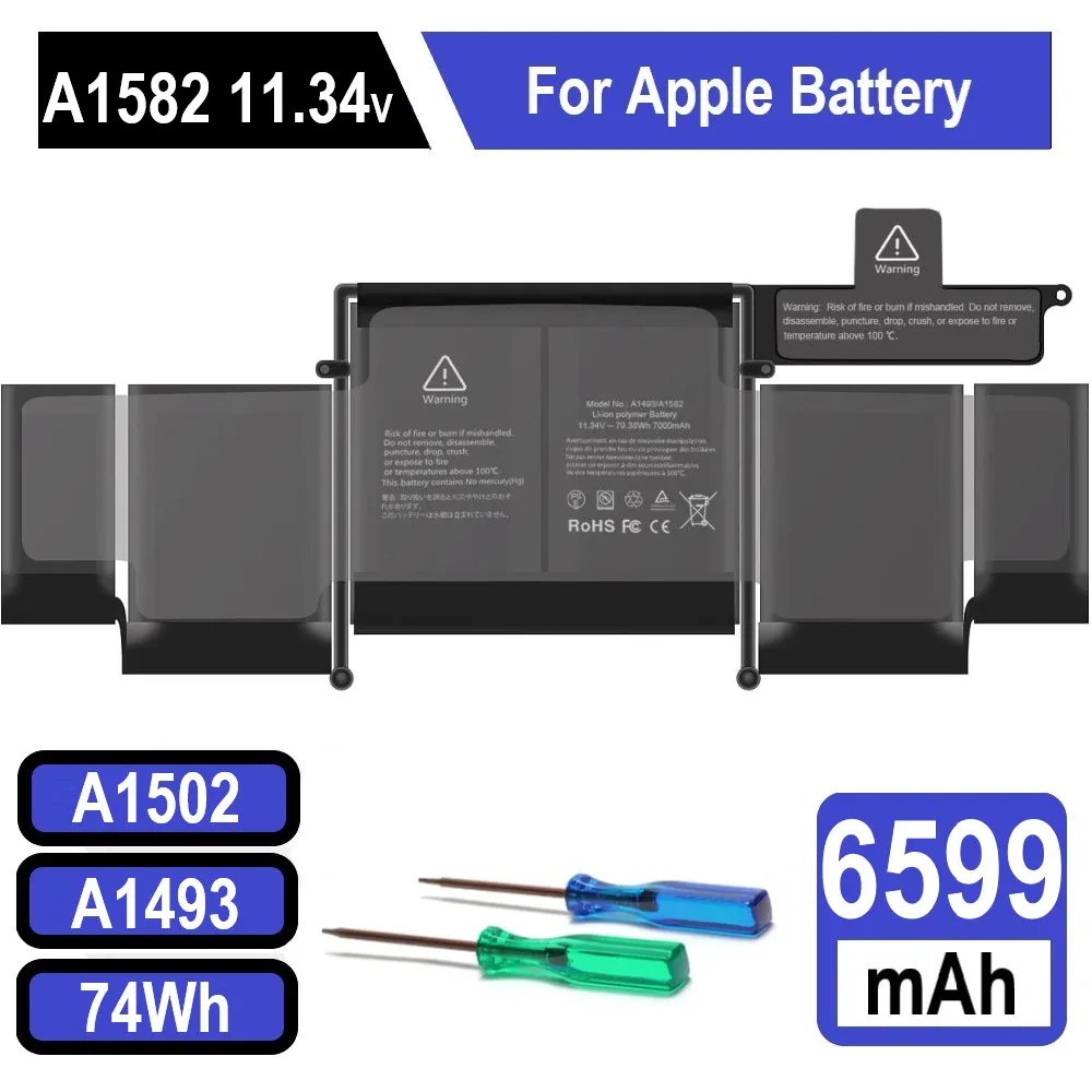A1582-A1493-Laptop-Battery-For-Apple-MacBook-Pro-13-Retina-A1502-2013 ...