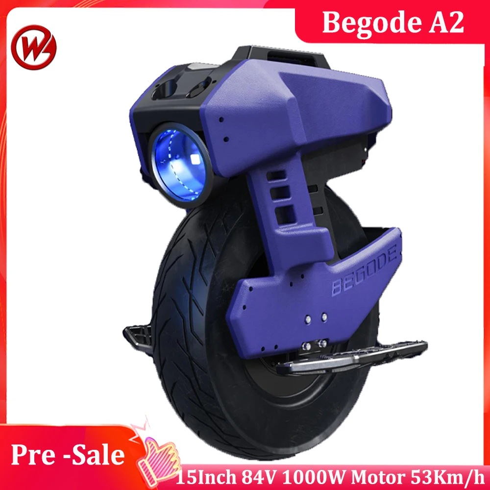 Pre Sale Newest Begode A2 Electric Unicycle 84V 750Wh Upgrade Aluminum ...