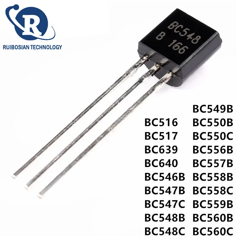 100PCS-BC547C-TO-92-BC547-BC516-BC517-BC546B-BC547B-BC548B-BC549B ...
