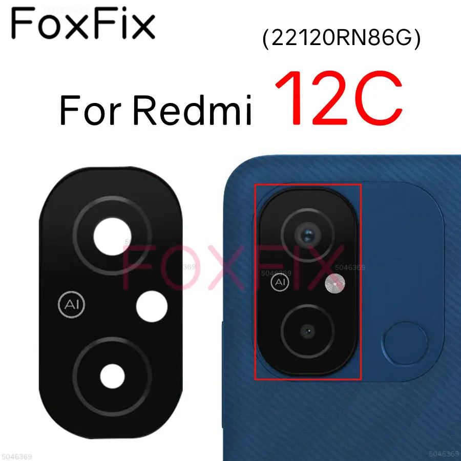 Xiaomi Redmi 12C 후면 카메라 유리 렌즈 커버 교체, 접착 스티커 22120RN86G| | - AliExpress